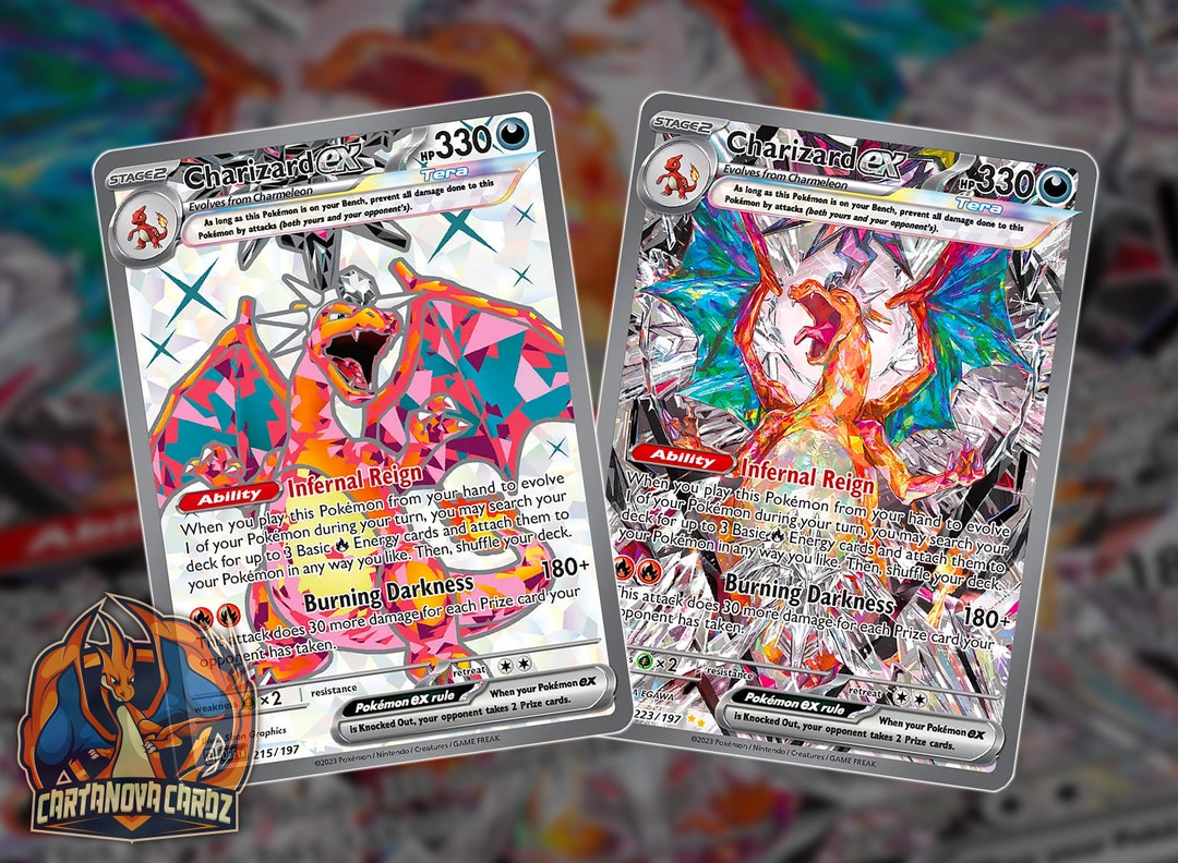 Charizard Obsidian Flames Ex Proxy Pokemon Cards Top Quality Set X2 ...