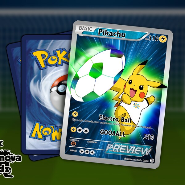 Pikachu Soccer - Etsy