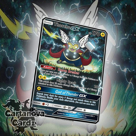 Thorchu V2 Gx Custom Pokemon Card Premium Quality - Etsy India
