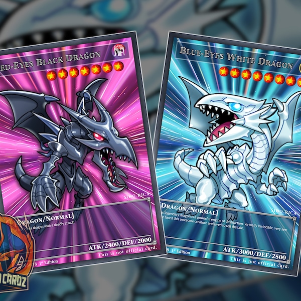 Custom Blue Eyes White Dragon Card - Etsy