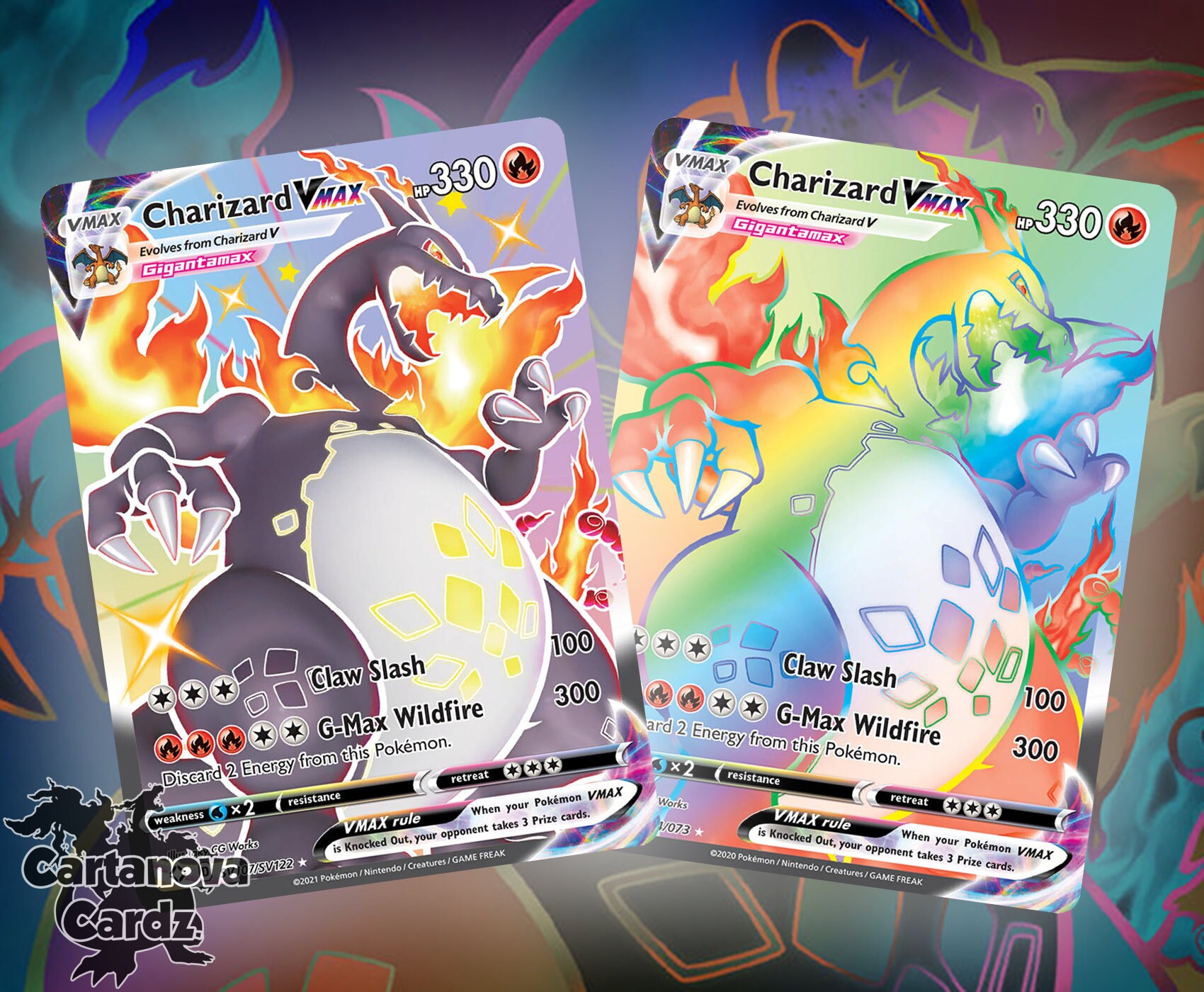 Shiny Charizard Rainbow Charizard Vmax Proxy Pokemon Card Etsy Italia Shiny Charizard Rainbow Charizard Vmax Proxy Pokemon Card Etsy Italia