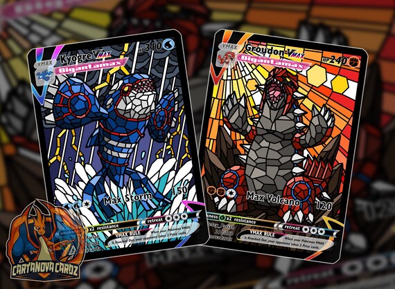 Pokemon Groudon And Kyogre Card