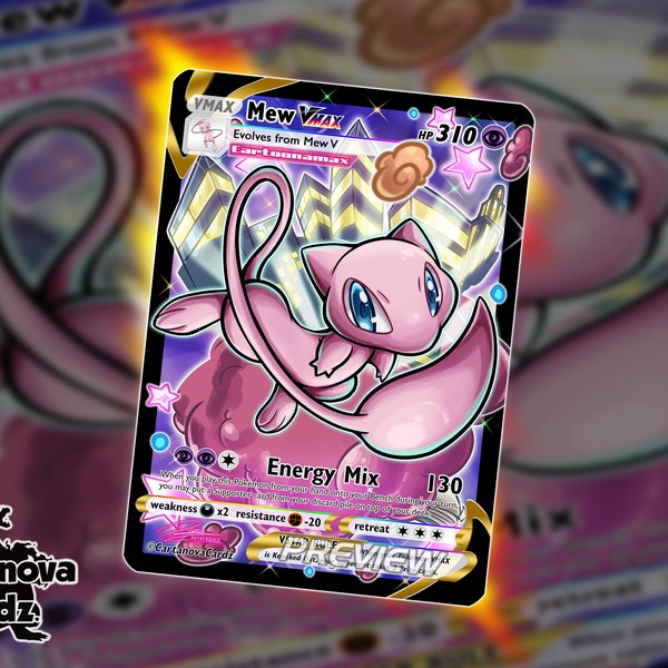 Mew Vmax Gold - Etsy