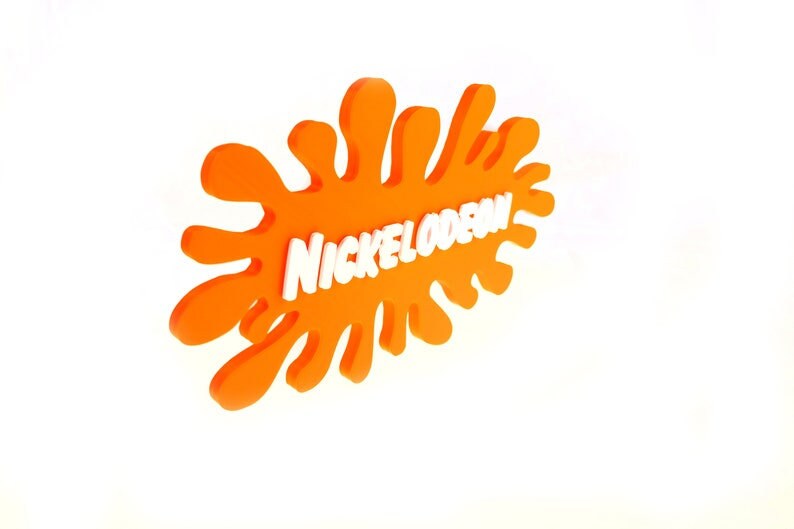 Nickelodeon Logo 3D Printed Stand Door Sign Disney Animation Pixar ...