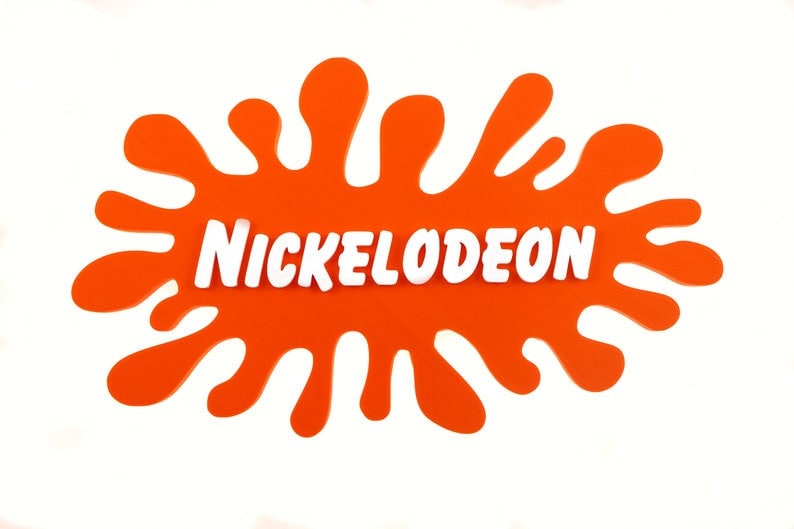 Nickelodeon Logo 3D Printed Stand Door Sign Disney Animation Pixar ...
