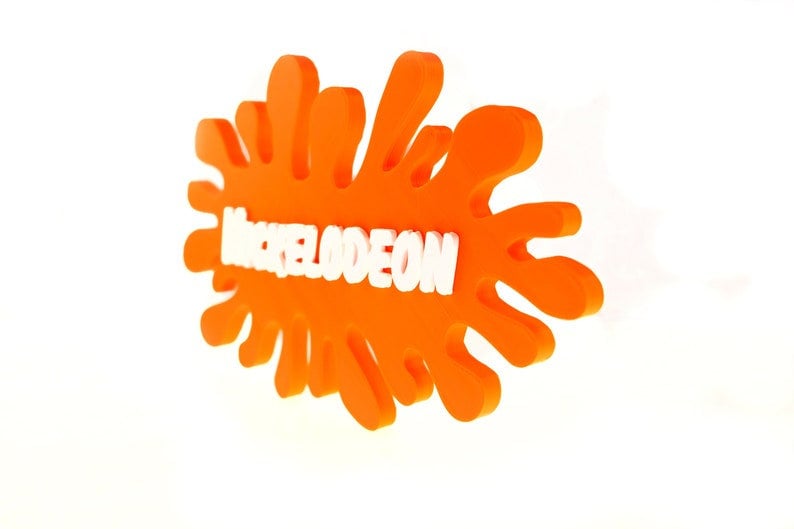 Nickelodeon Logo 3D Printed Stand Door Sign Disney Animation Pixar ...