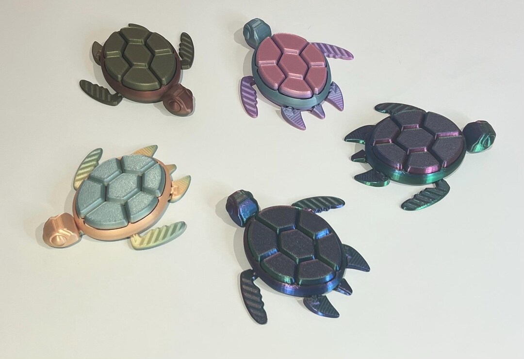 3D Printed Sea Turtle | Turtle Clicker for Kids | Stress and Anxiety Relief | Fidgets Sensory ...