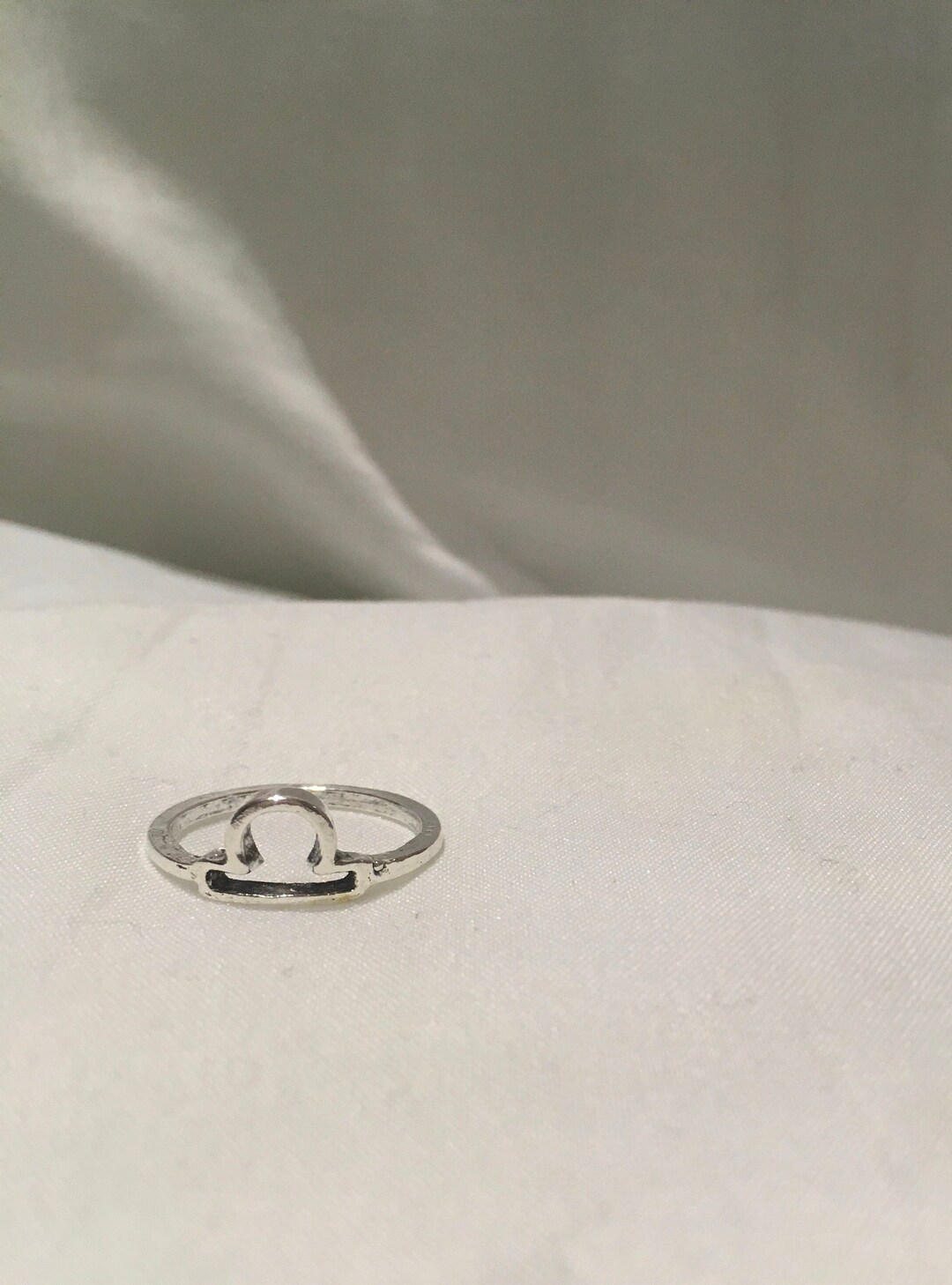 Libra Silver Star Sign Zodiac Symbol Ring, UK Size K, Astrology Ring ...