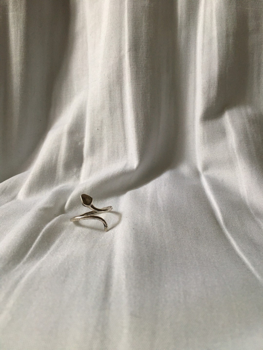 Simple Snake Serpent Silver Design Vintage Ring, UK Size L, Very Cute ...