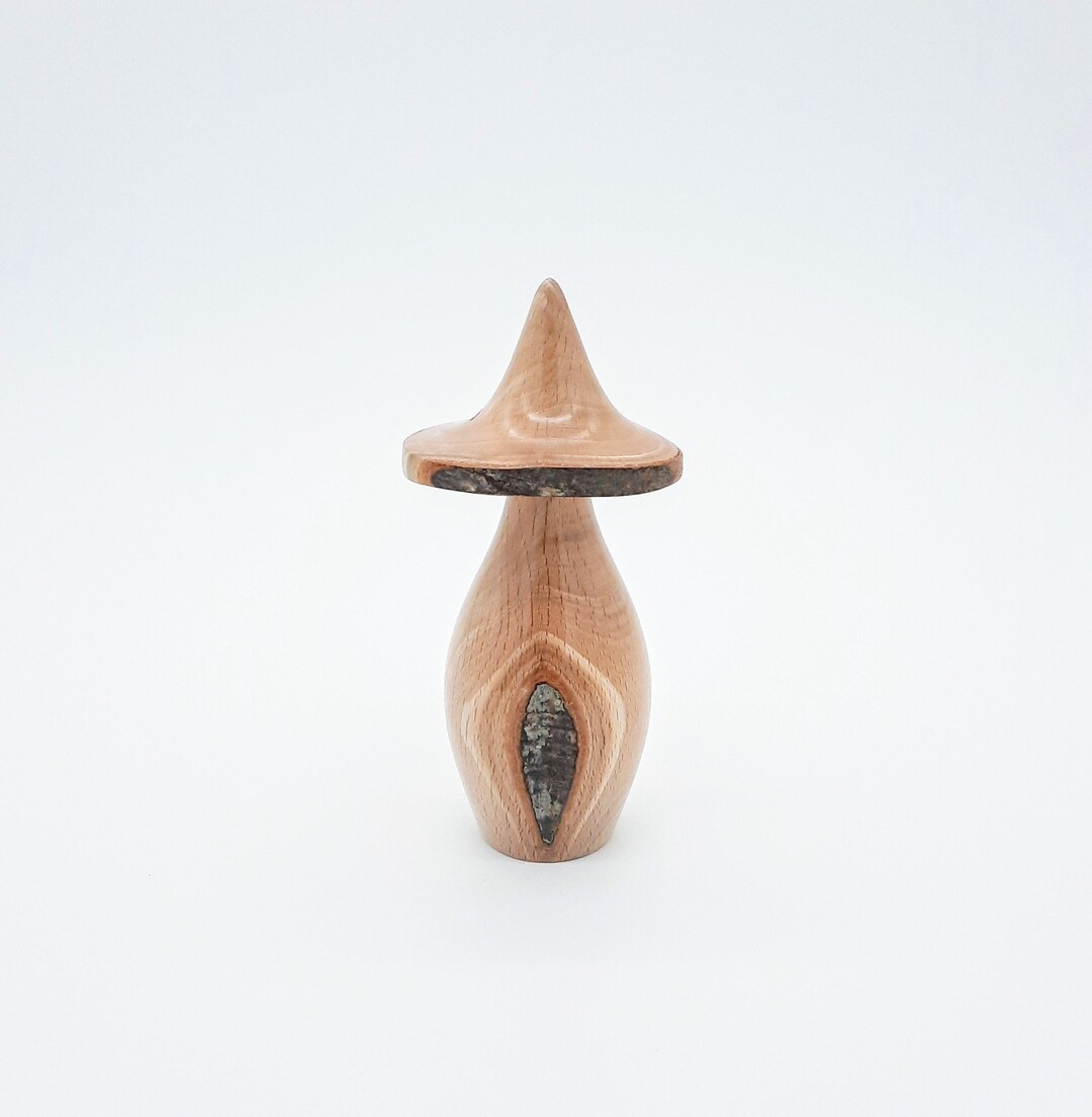 Wooden Toadstool Hand-turned in Beech - Etsy