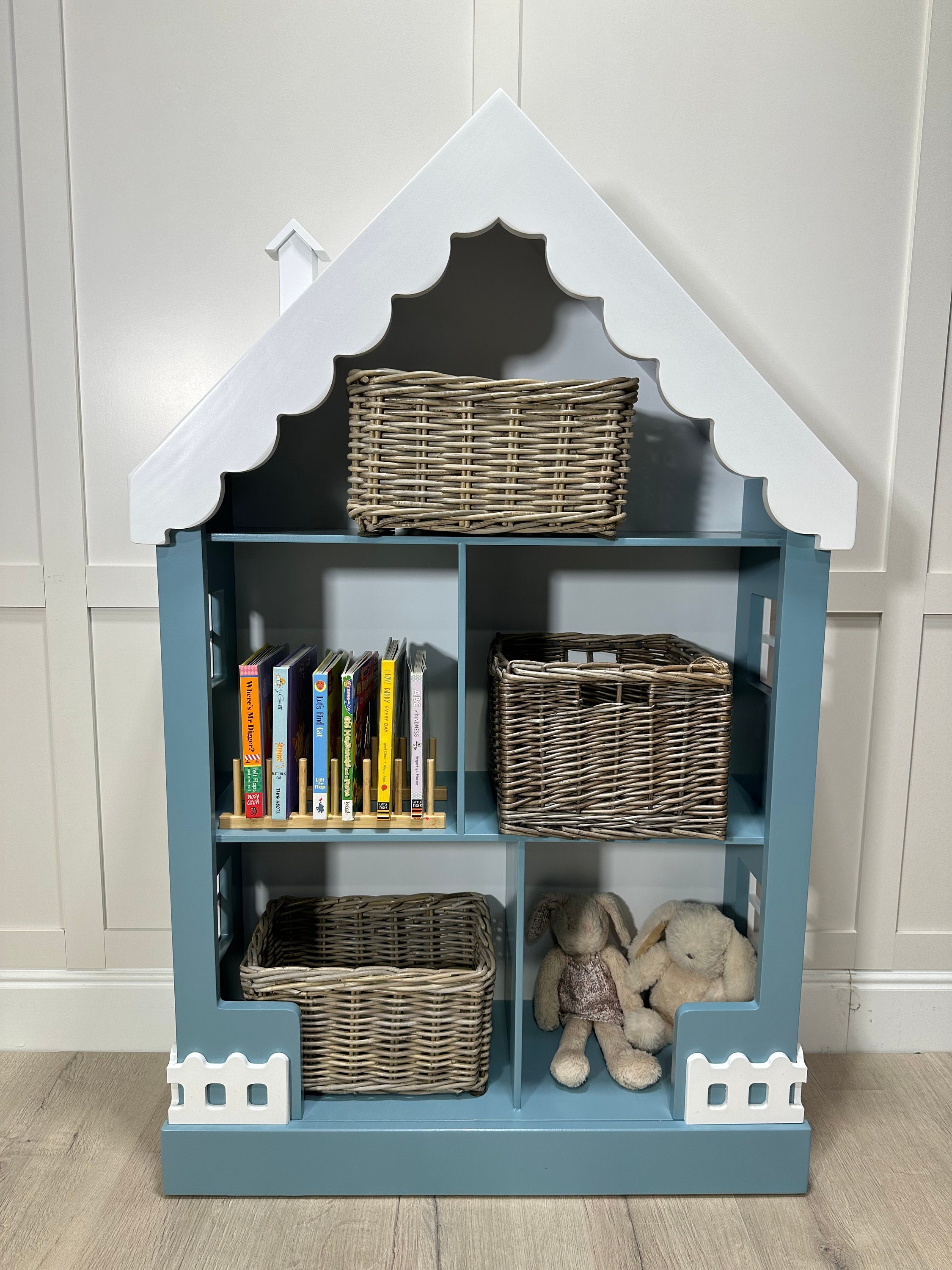 Children's Themed Bookshelf, Doll House Bookcase, Kids Toy Shelf ...