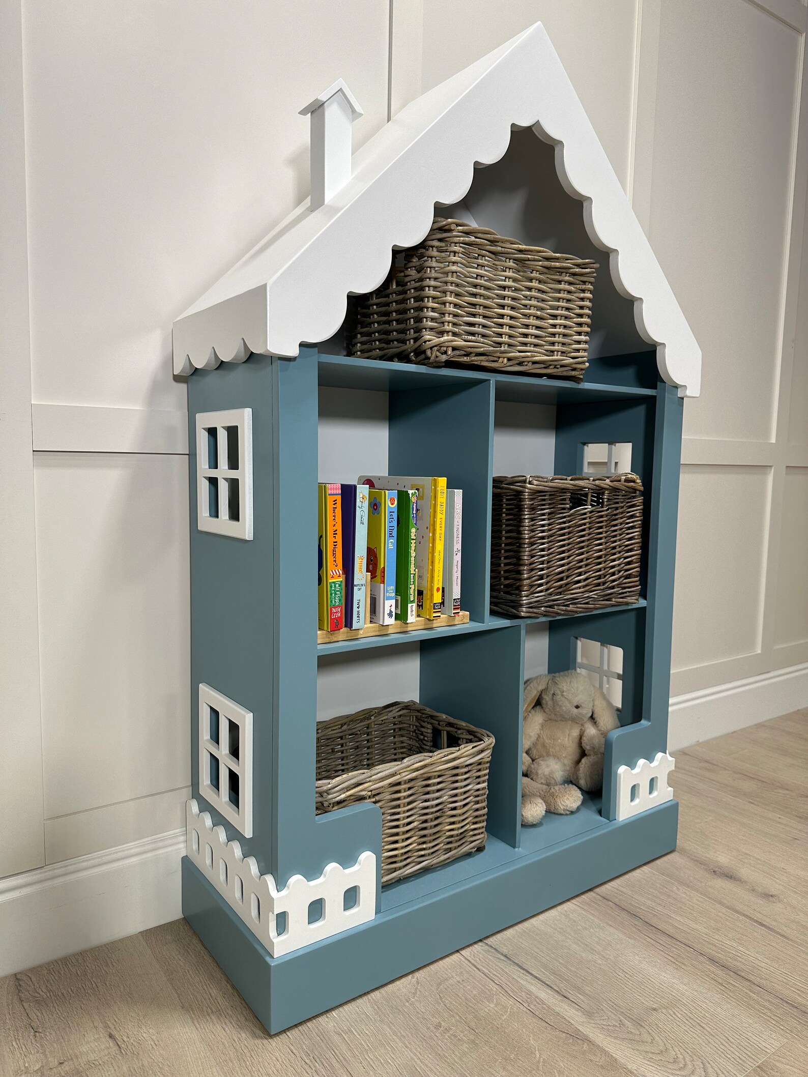 Children's Themed Bookshelf, Doll House Bookcase, Kids Toy Shelf ...