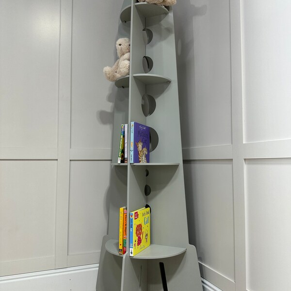 Corner Bookcase - Etsy