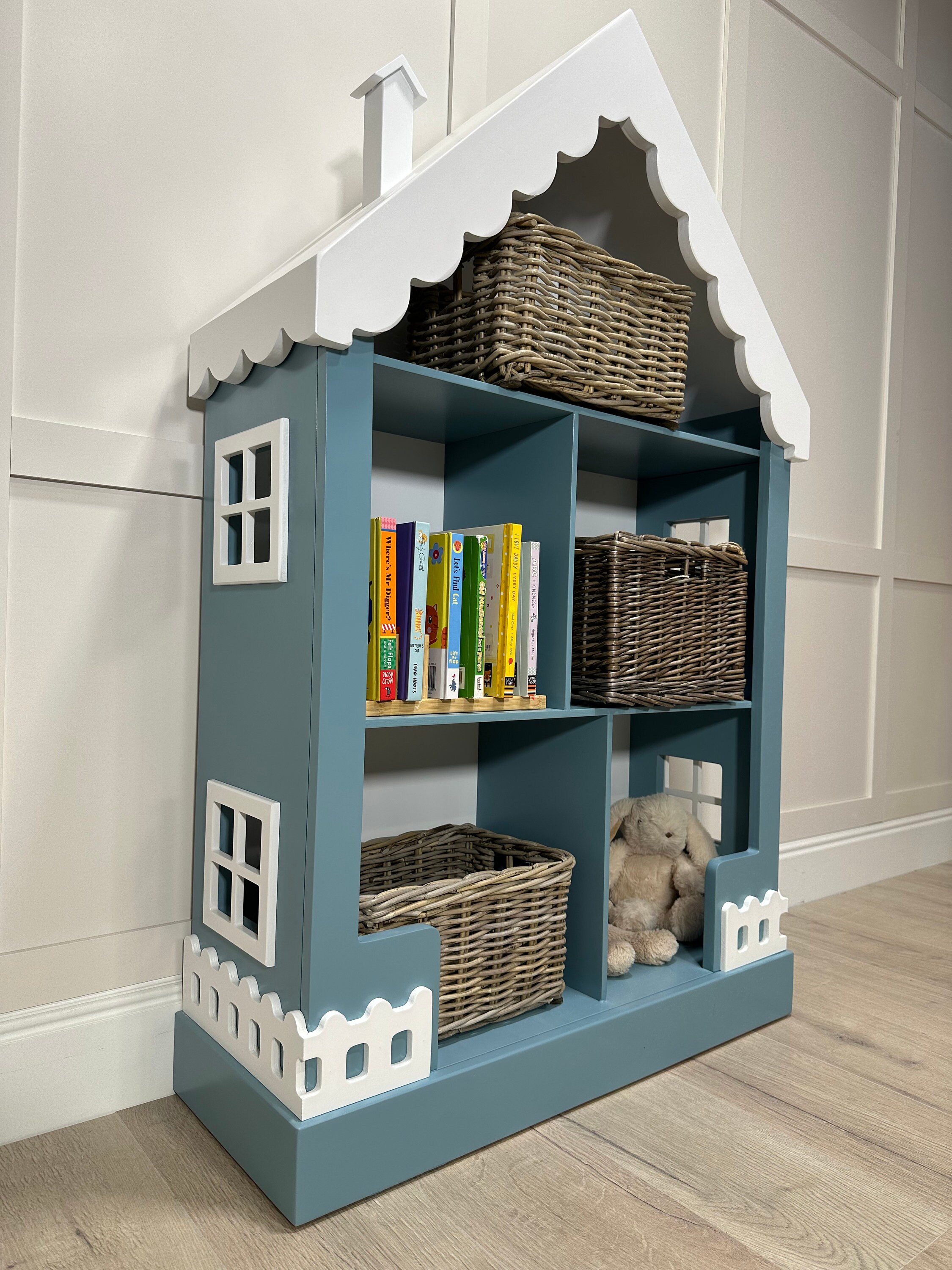 Children's Themed Bookshelf, Doll House Bookcase, Kids Toy Shelf ...