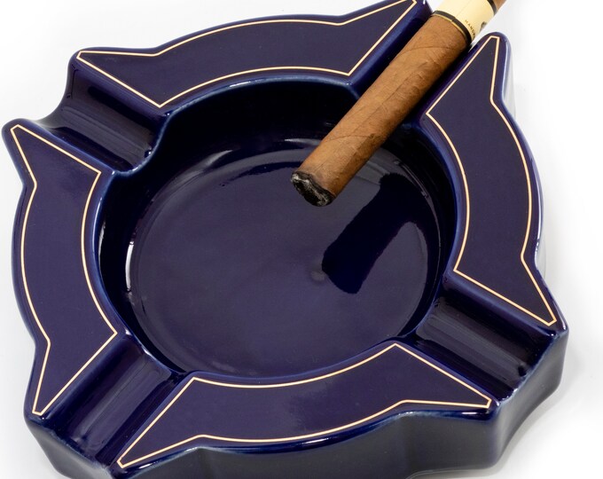 The Gunmetal Cigar Ashtray and Cigar Rest - Etsy
