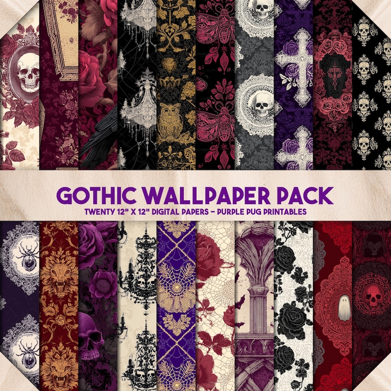 Victorian Gothic Wallpaper - Etsy UK