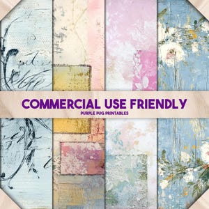 Shabby Chic Memoirs - Shabby Chic Digital Paper Pack, Floral Scrapbook ...