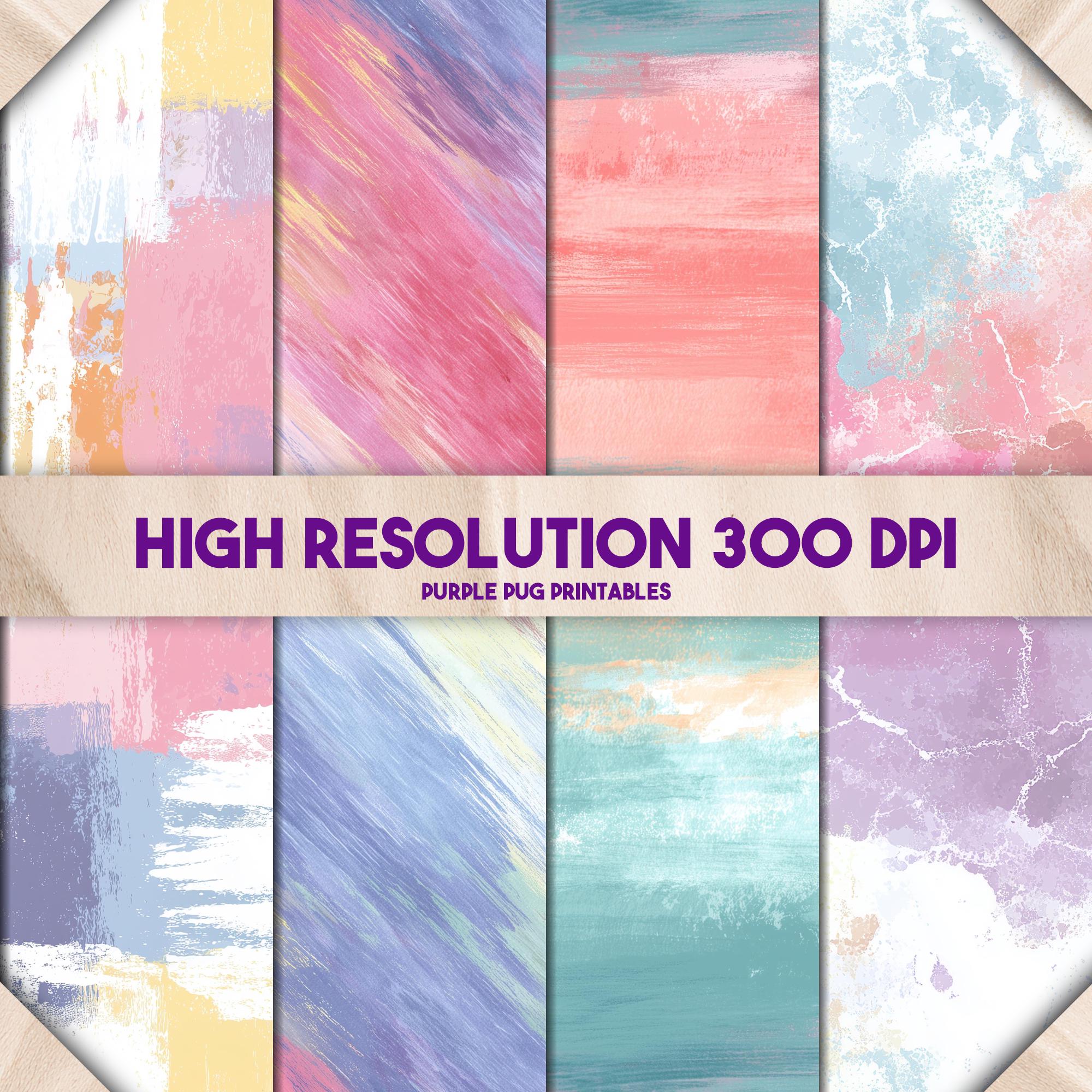 Splatter and Sway - Seamless Abstract Painterly Digital Paper, Mixed ...