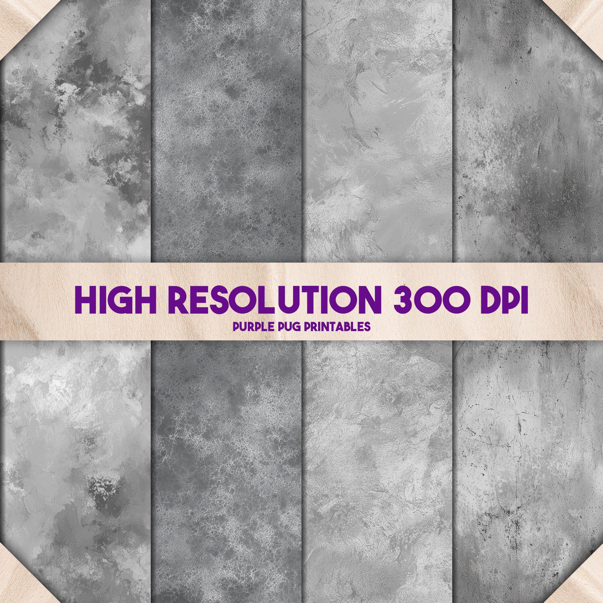 Slate Grey Wash Set - Seamless Grayscale Texture Backgrounds, Neutral ...