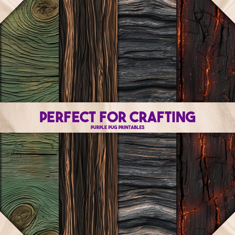 Fantasy Wood Textures – Seamless Fantasy Wood Grain Textures, Magical ...