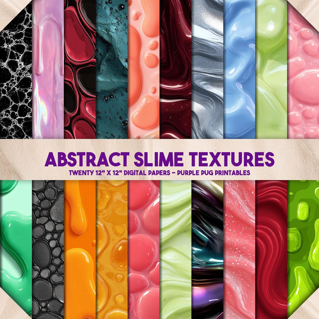 Abstract Slime Textures - Seamless Slime Textures, Glossy Abstract ...