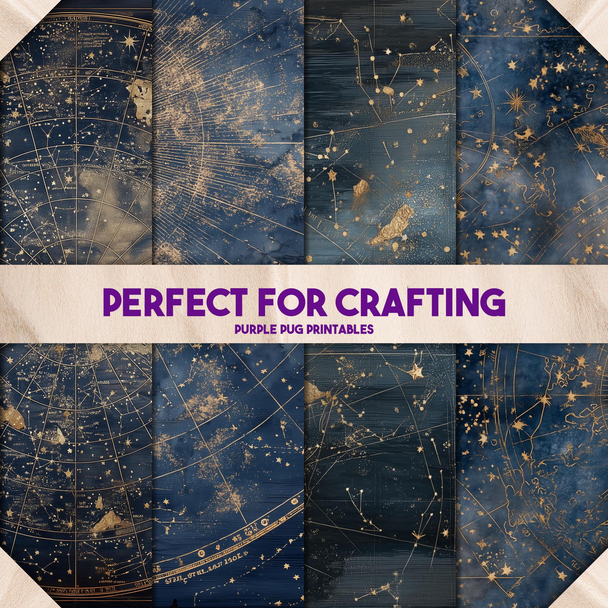 Arcane Skymaps | Celestial Digital Paper, Vintage Star Maps, Astrology ...