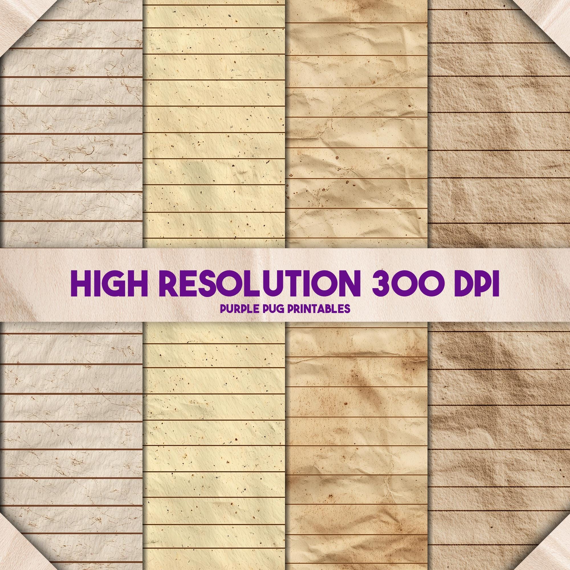 Old Lined Paper Pack - Seamless Vintage Lined Paper Pack, Old Notebook ...