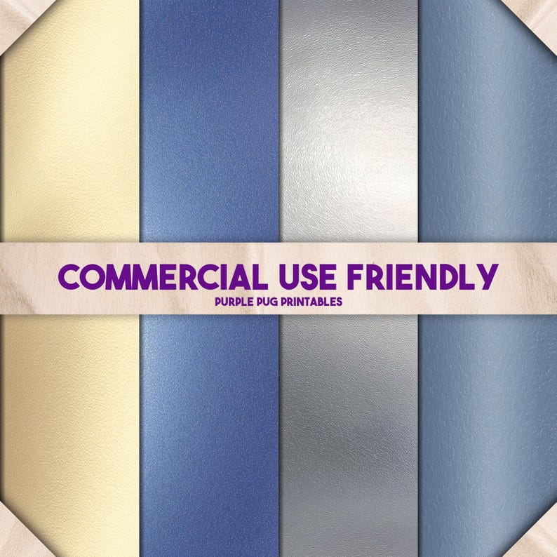 Shiny Metal Paper Pack - Seamless Metallic Foil Digital Paper, Brushed ...