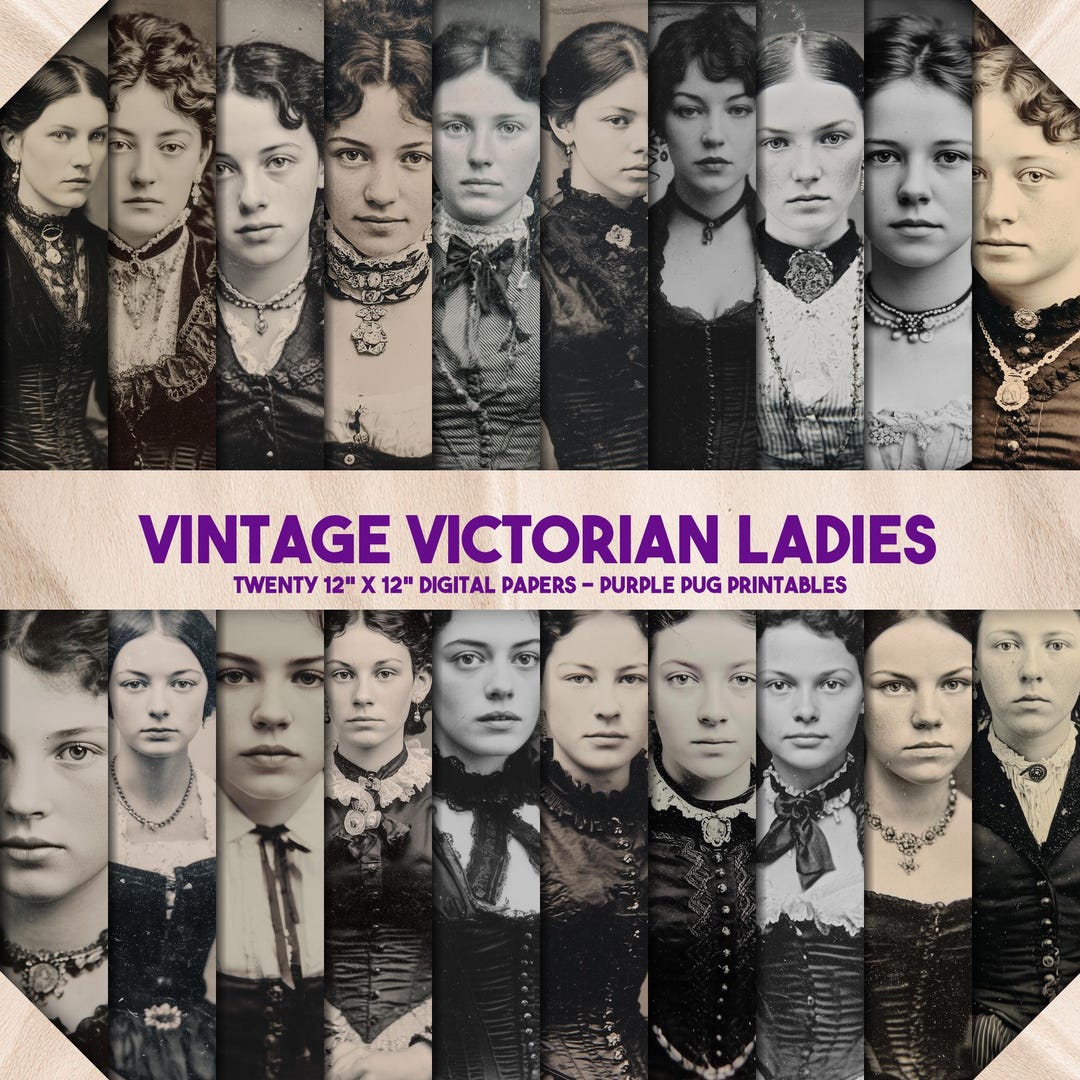 Vintage Victorian Ladies - Antique Tintype Photos of Women, Vintage ...