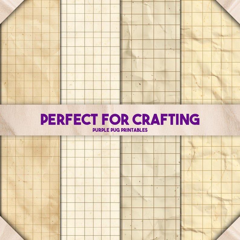 Ancient Graph Paper - Seamless Vintage Cream Chart Paper Pack, Antique ...