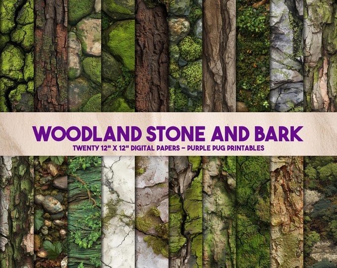 Forest Texture Pack – 100 Nature & Woodland Backgrounds for Design (300 ...