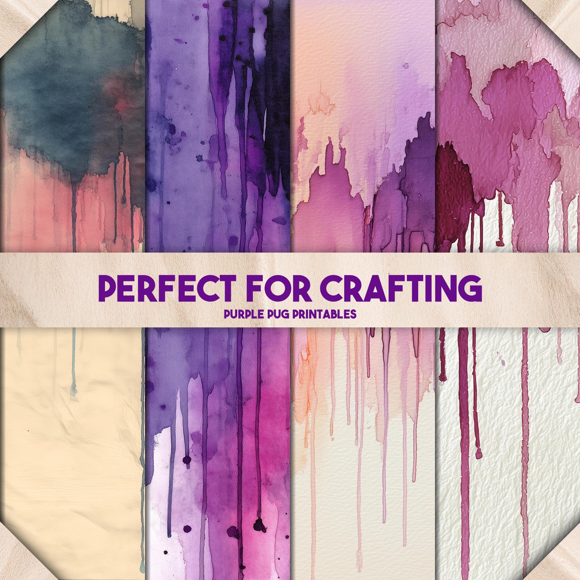Watercolour Drips - Dripping Watercolor Digital Paper Pack, Abstract ...