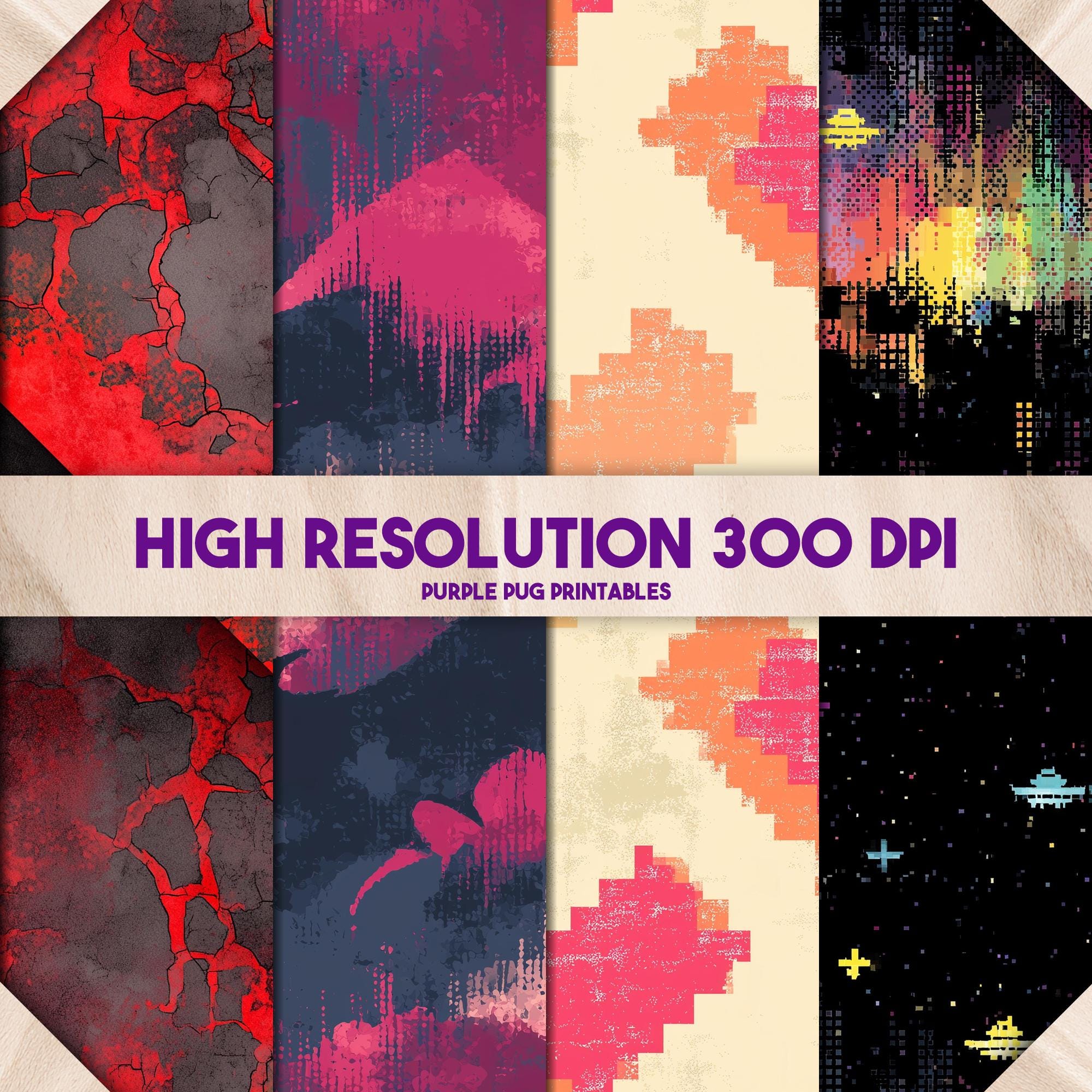 Retro Respawn – Gaming Digital Paper Pack, Retro Pixel Backgrounds ...