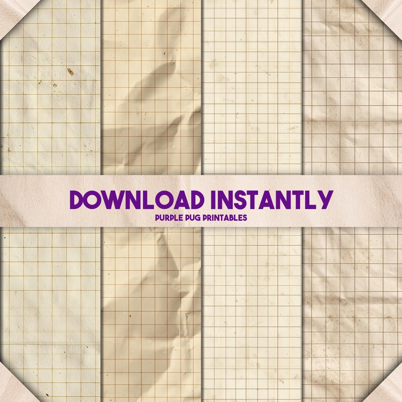 Ancient Graph Paper - Seamless Vintage Cream Chart Paper Pack, Antique ...