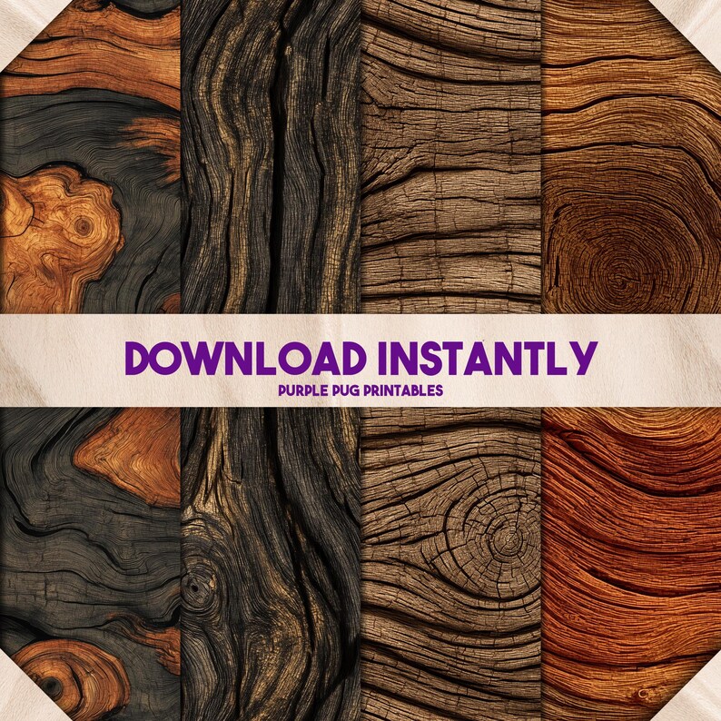 Fantasy Wood Textures – Seamless Fantasy Wood Grain Textures, Magical ...