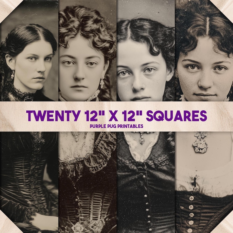 Vintage Victorian Ladies - Antique Tintype Photos of Women, Vintage ...