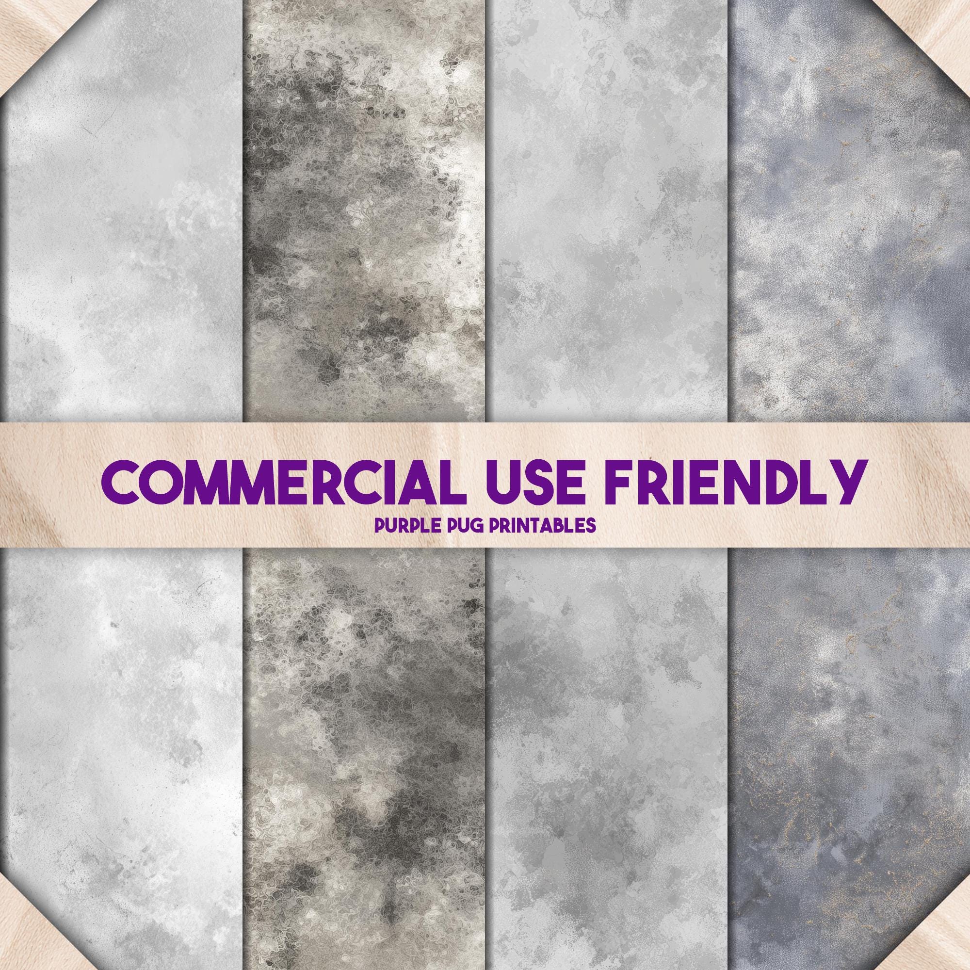 Slate Grey Wash Set - Seamless Grayscale Texture Backgrounds, Neutral ...
