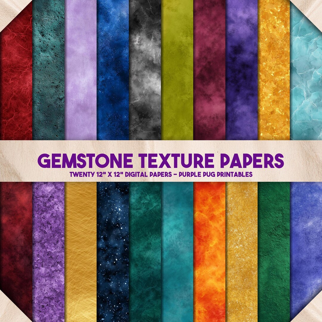 Gemstone Texture Papers - Seamless Gemstone Texture Digital Paper ...