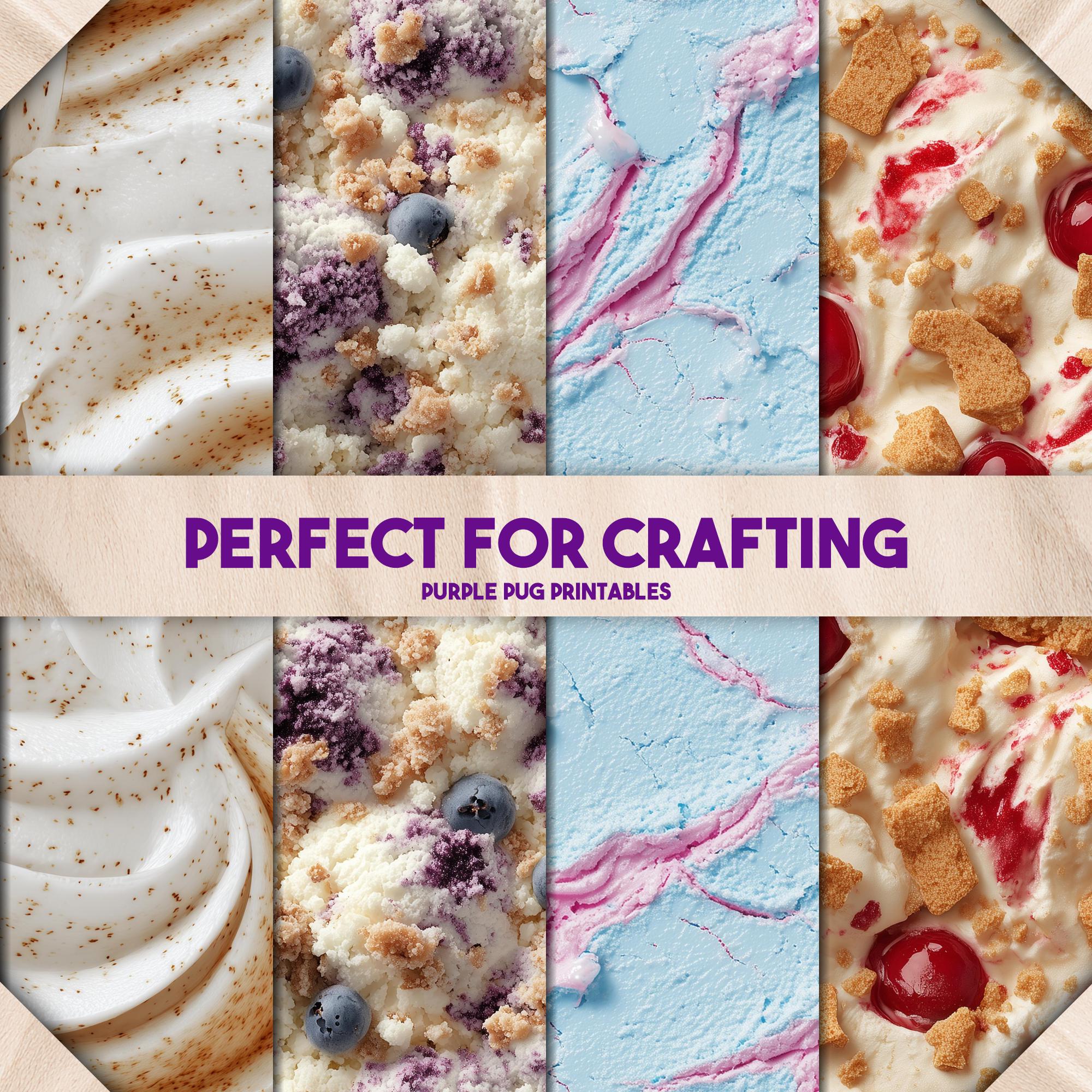 Ice Cream Textures – Seamless Realistic Ice Cream Texture Paper ...