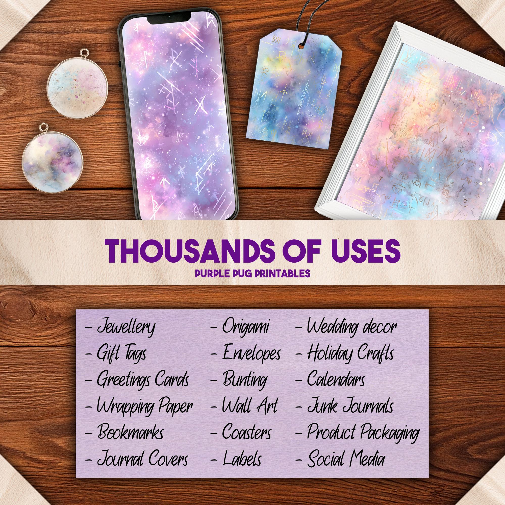 Soft Arcane Backgrounds - Digital Paper Pack, Pastel Celestial Textures ...