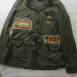 One of a Kind Upcycled Army Style Jacket Jean Patches Rare Our Most ...