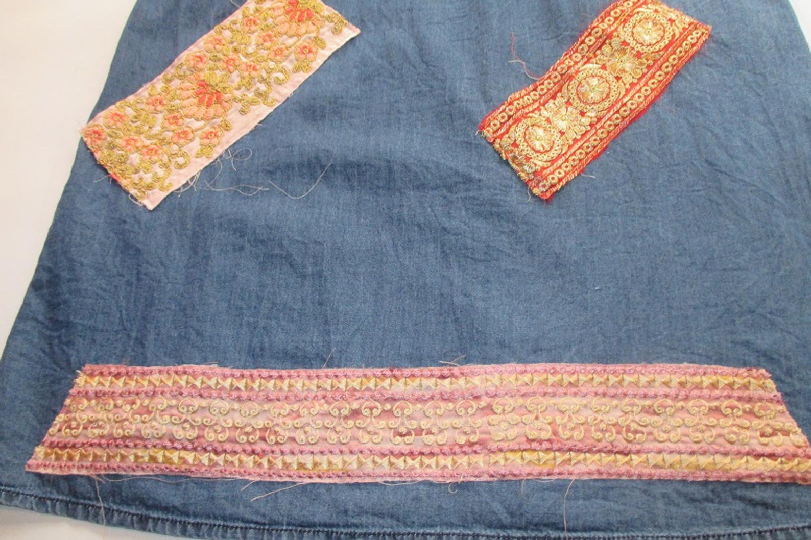 Upcycled Denim Dress. One of a Kind. Tapestry Patches. Rare - Etsy
