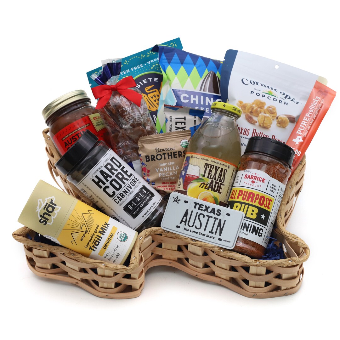 Taste of Austin Gift Basket - Etsy