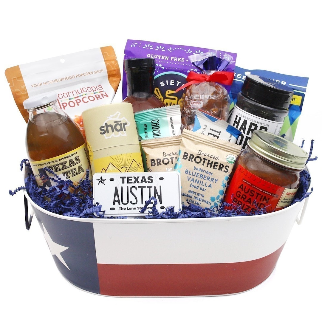 Taste of Austin Gift Basket - Etsy