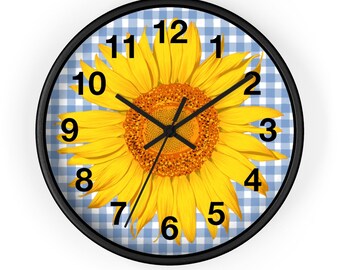 Sunflower Country Wall Clock - Etsy