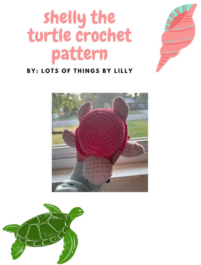Shelly the Turtle Crochet Pattern Suitable for Beginners. - Etsy