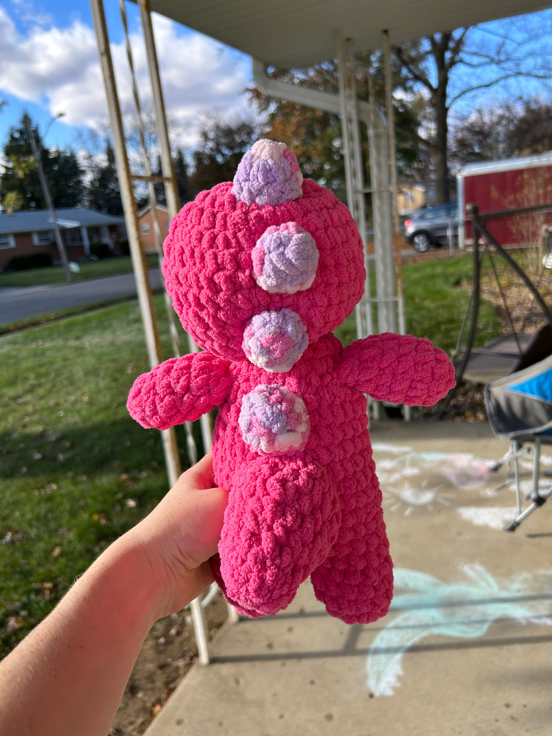 Pink Stubby Dino pattern by Hippiestichco - Etsy