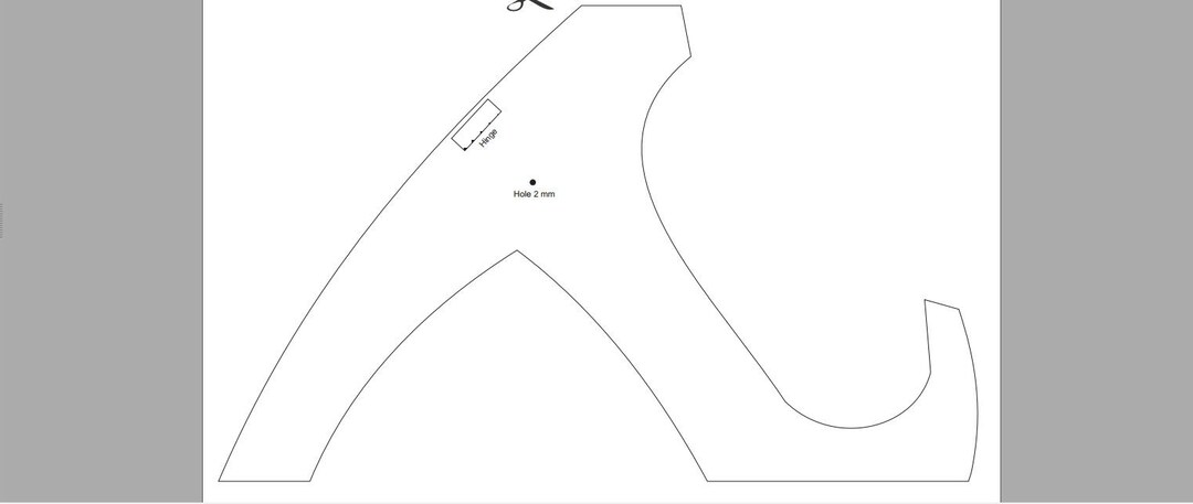 Folding Guitar Stand Template DIY - Etsy