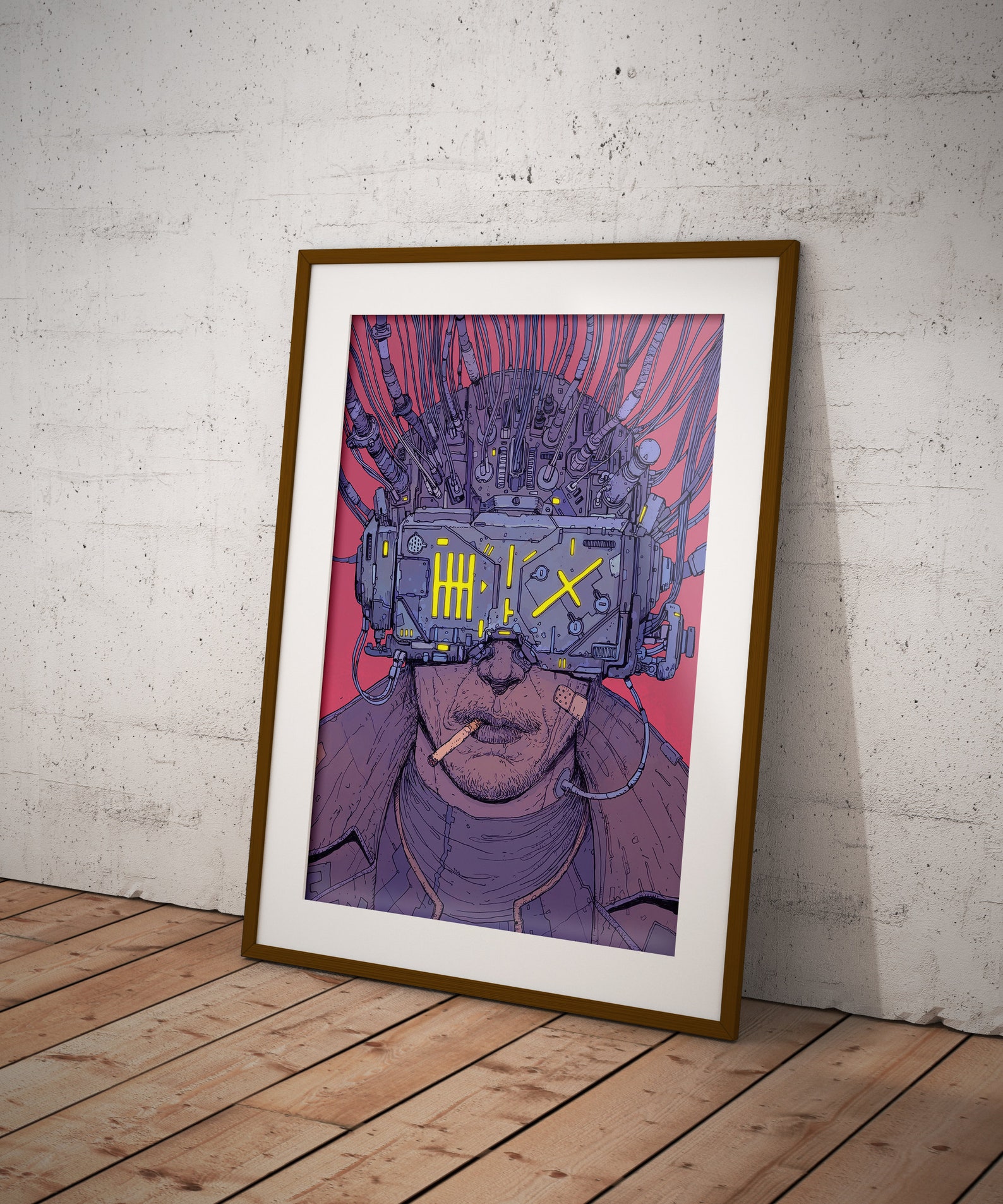 Neuromancer Illustration Neuromancer Wall Art Neuromancer - Etsy