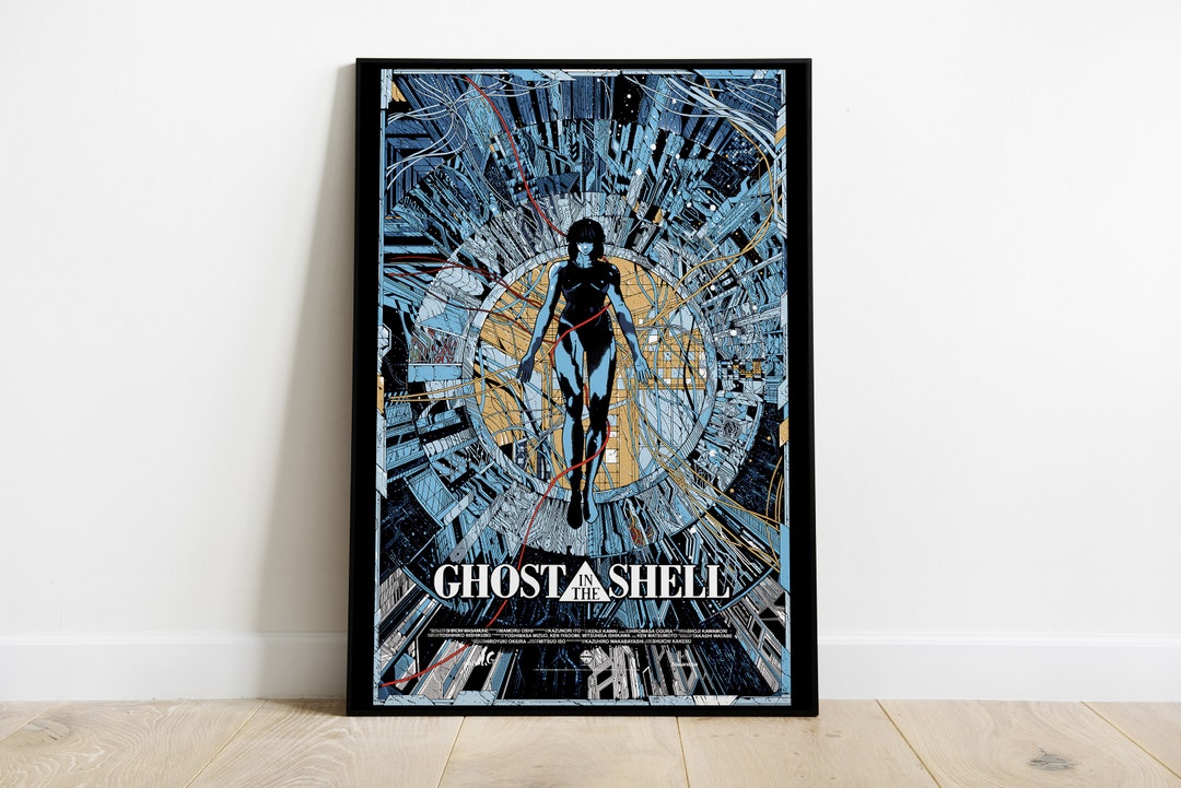 Motoko Kusanagi Illustration Ghost in the Shell Wall Art Ghost in the ...